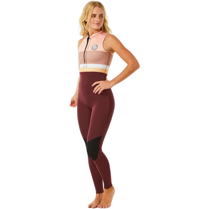 2024 Rip Curl Womens G Bomb 1 5mm Front Zip Long Jane Wetsuit 15gwfs